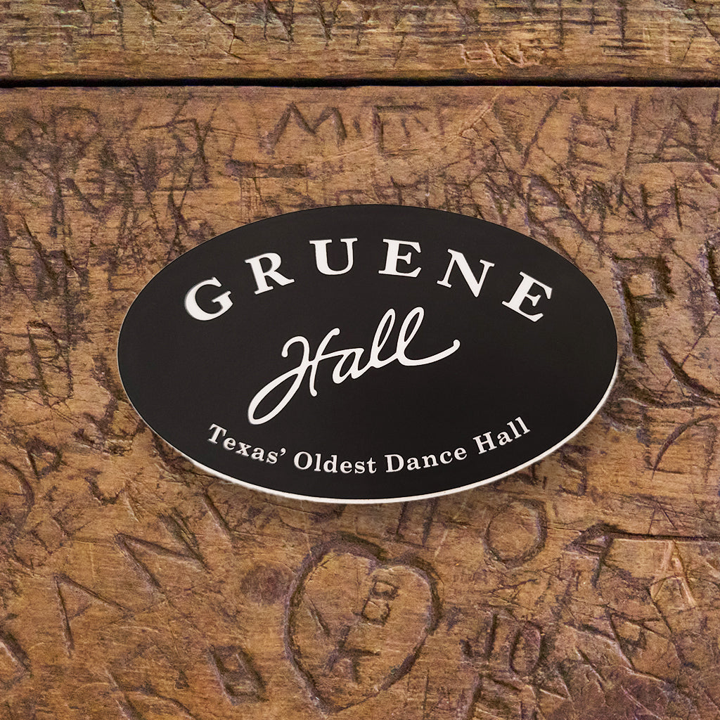 Oval Logo Sticker – Gruene Hall Merch Booth