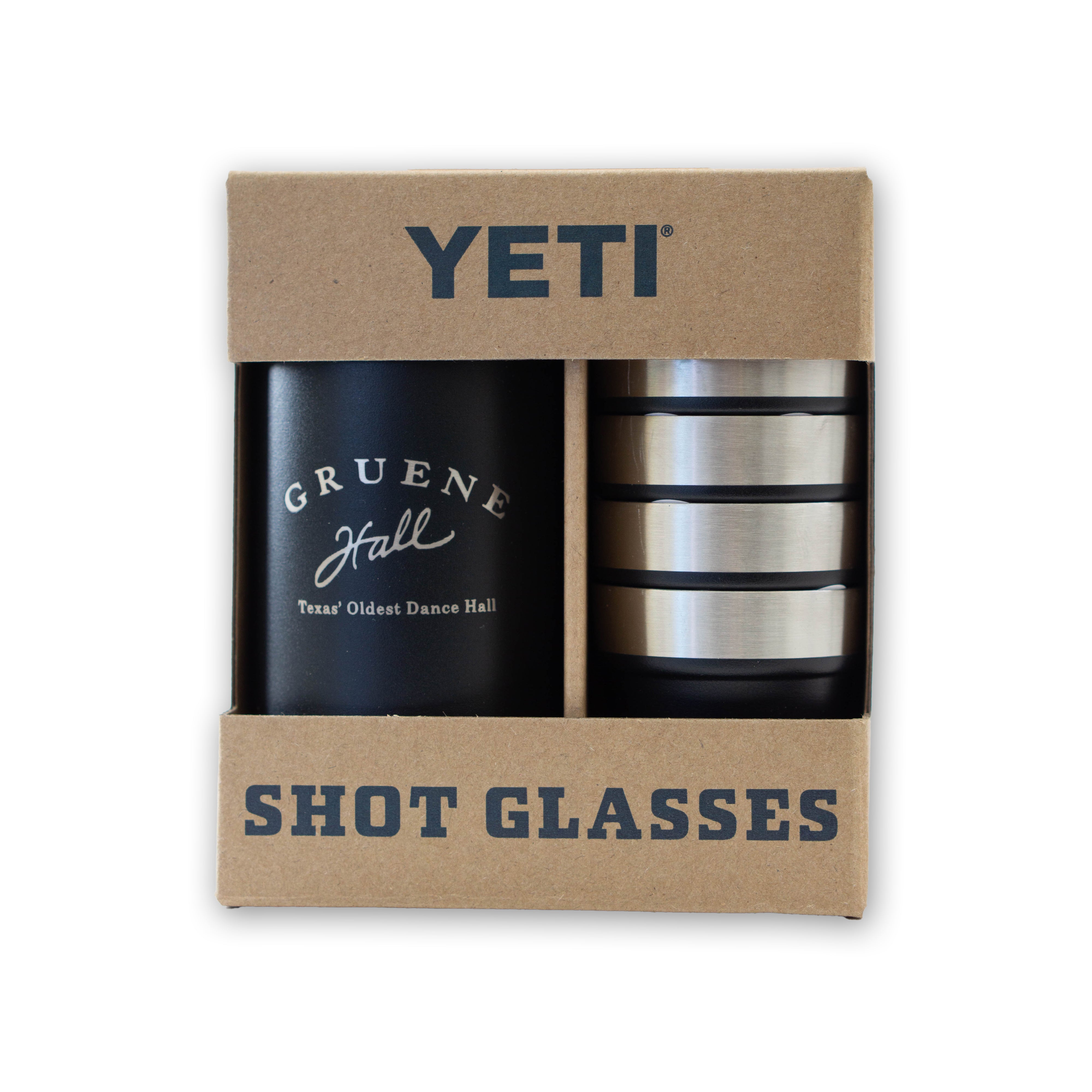 Logo Yeti Shot Glass Set – Gruene Hall Merch Booth